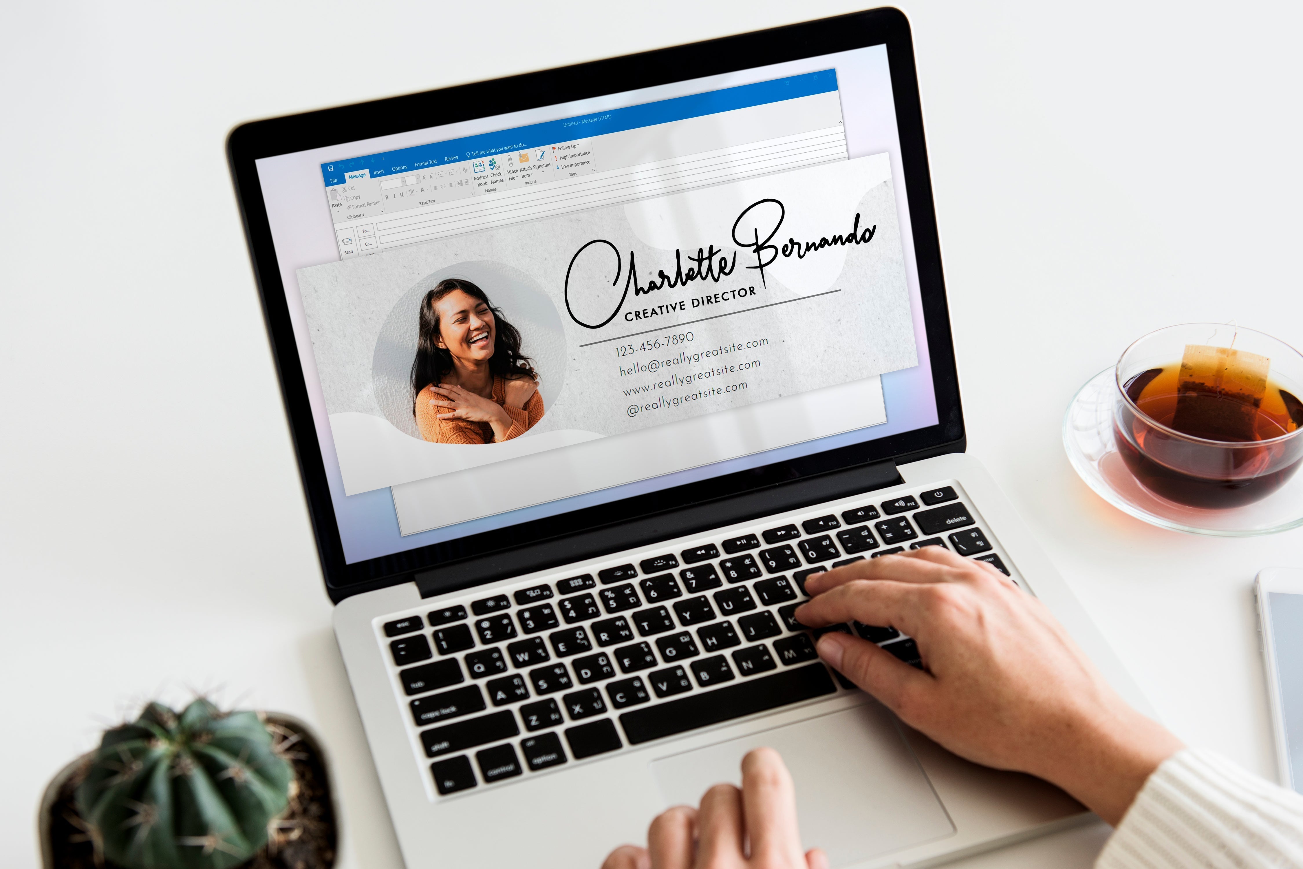 Cómo agregar una firma de correo electrónico en Outlook | Artlogo